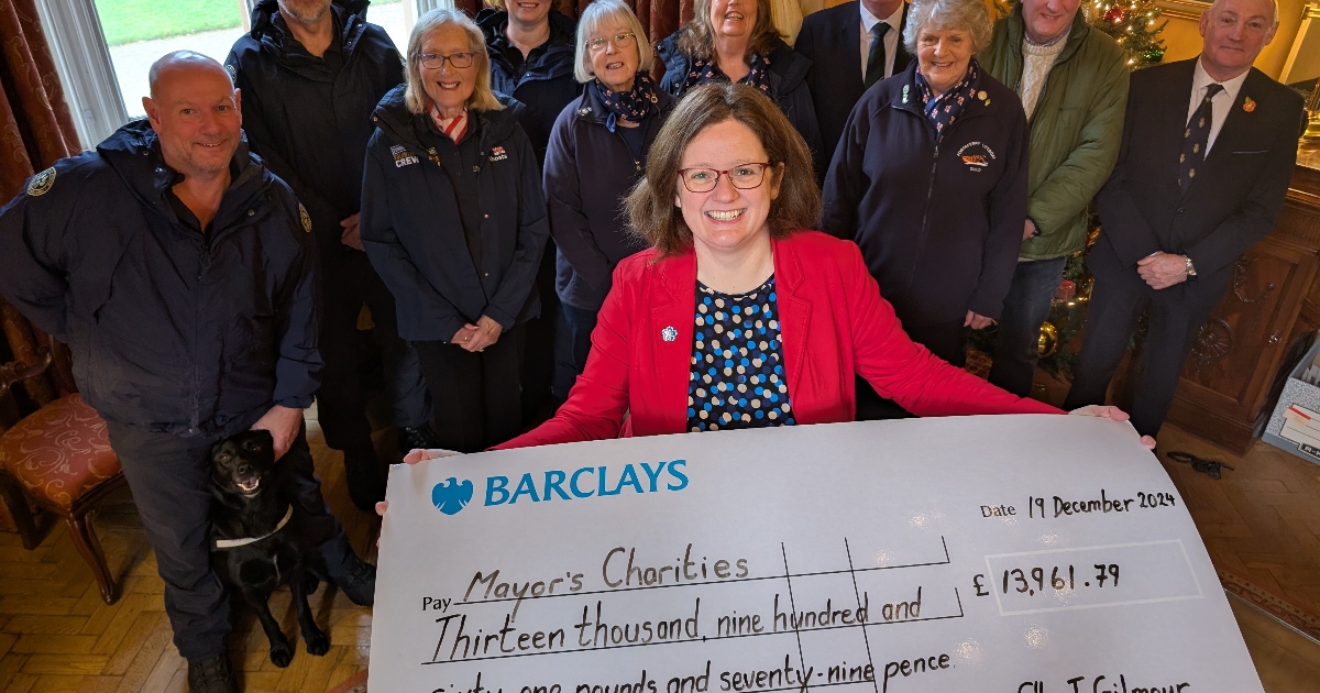 Charity Cheque Presentation - Ards and North Down Borough Council